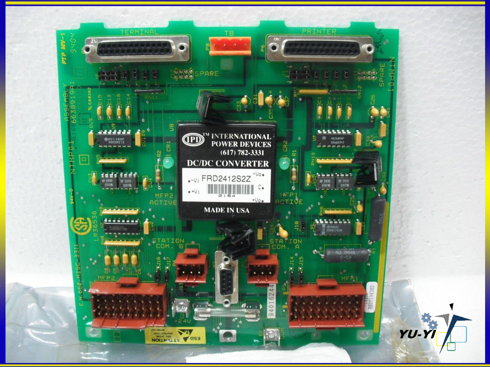ABB Bailey NTMP01 infi 90 Termination Unit - PLC DCS SERVO Control MOTOR POWER SUPPLY IPC ROBOT